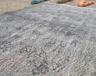 Muted Blue Area Rug - Etsy