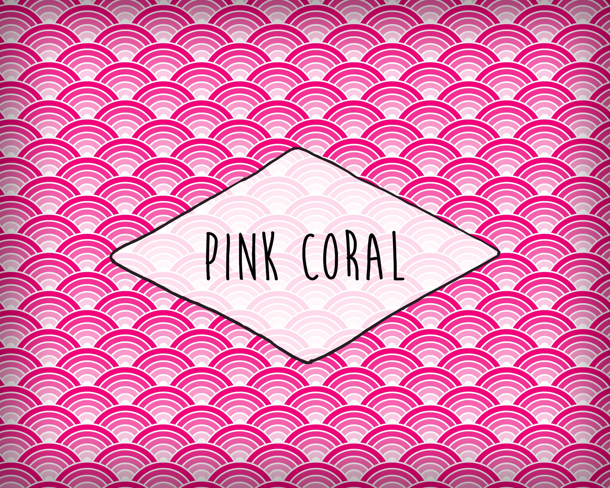 Japanese Wave Scallop Pattern | Digital Paper in PDF and JPG Formats ...