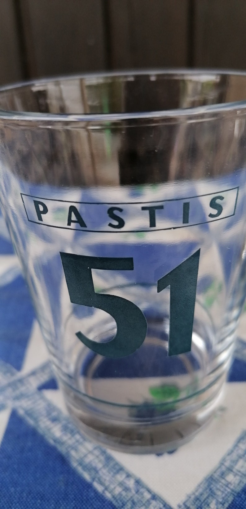 Vintage Iconic Pastis 51 Branded Set of Two Glasses. Glass | Etsy