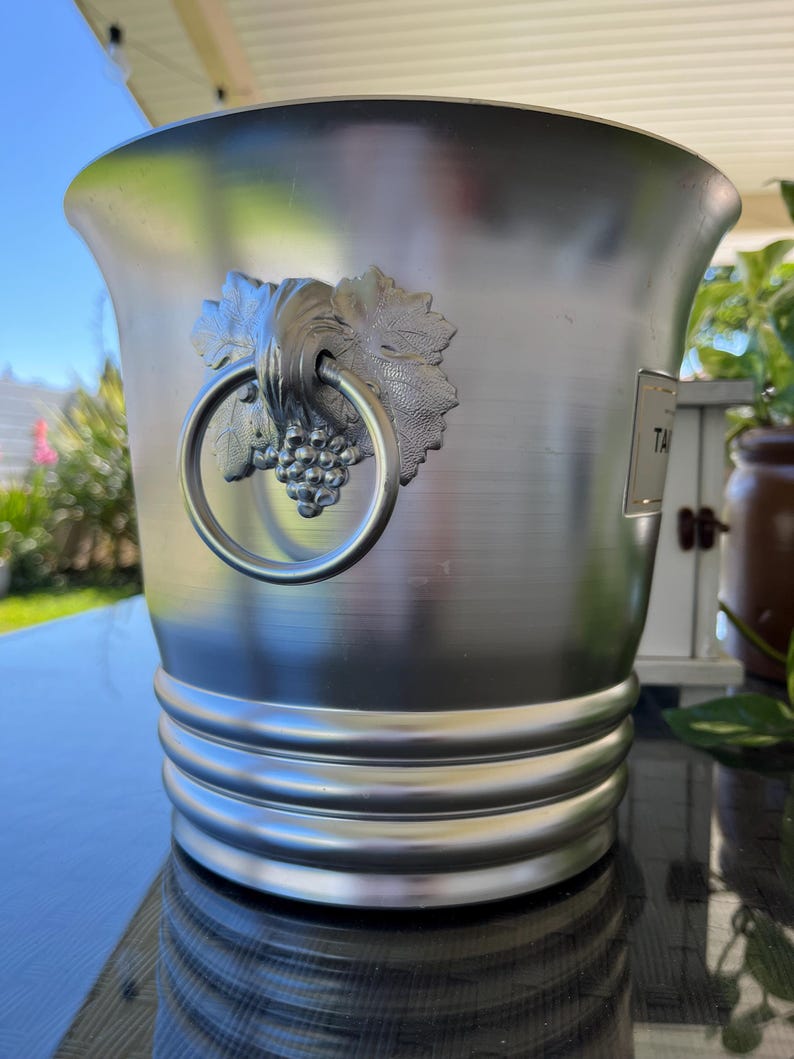Vintage Taittinger Champagne Bucket: French Barware, Wine Cooler - Etsy