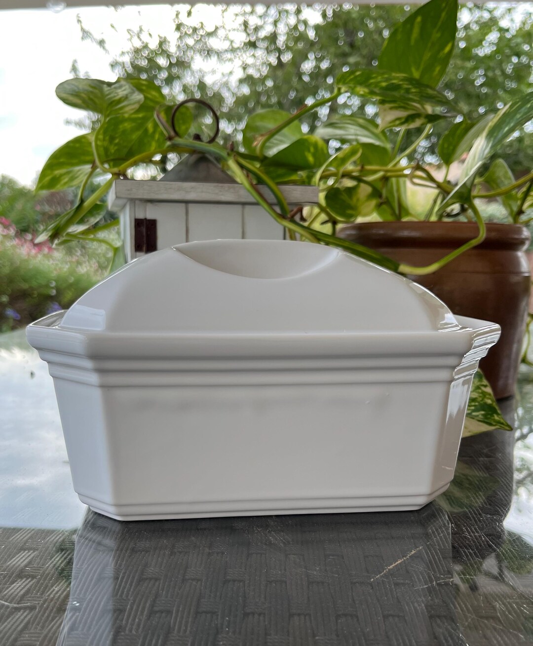 Vintage Revol Terrine or Oven Dish With Lid. Glossy White Fois Gras ...