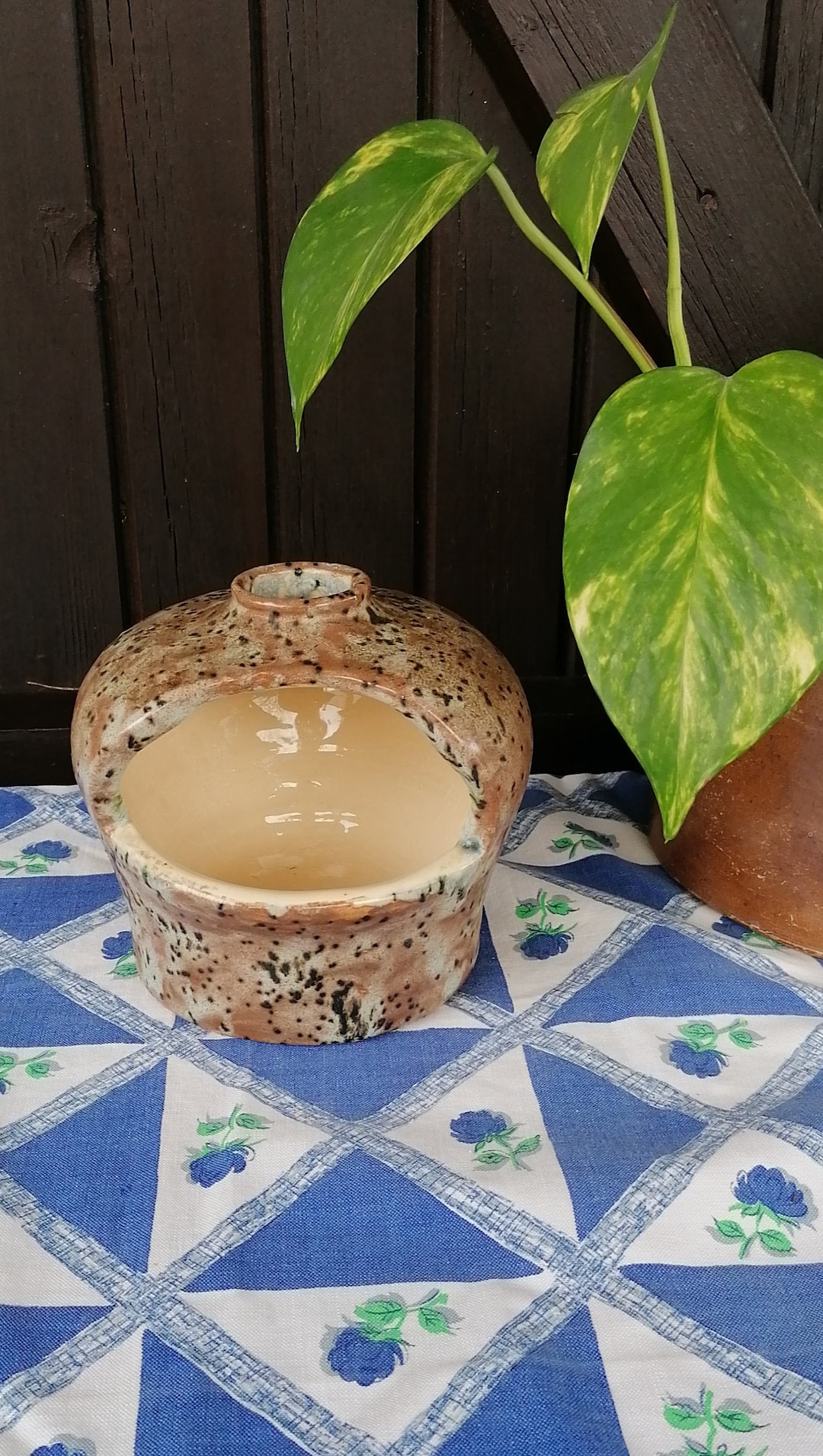 Vintage Ceramic Salt Pig. Glazed Salt Pot. Rustic French - Etsy