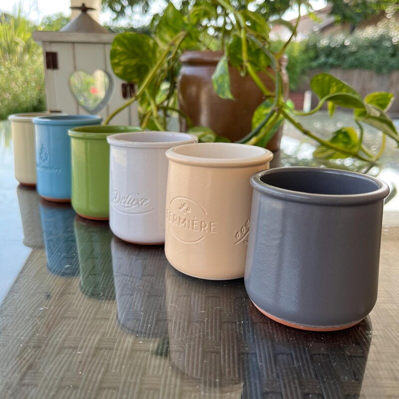 French Yogurt Jars - Etsy