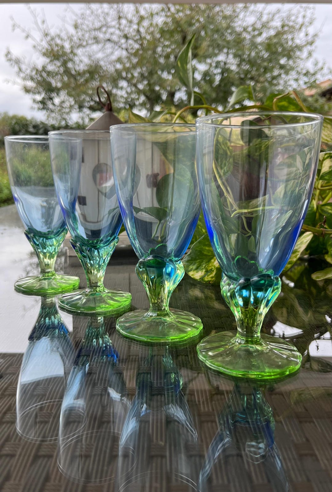 Four Gorgeous Vintage Italian Bormioli Rocco Bahia Wine, Cocktail ...