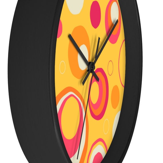 one of a kind clock Art Wall Clock funky clock Groovy Clock Women's ...