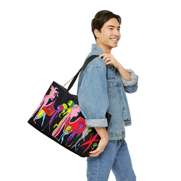 Funky Tote Bag - Etsy