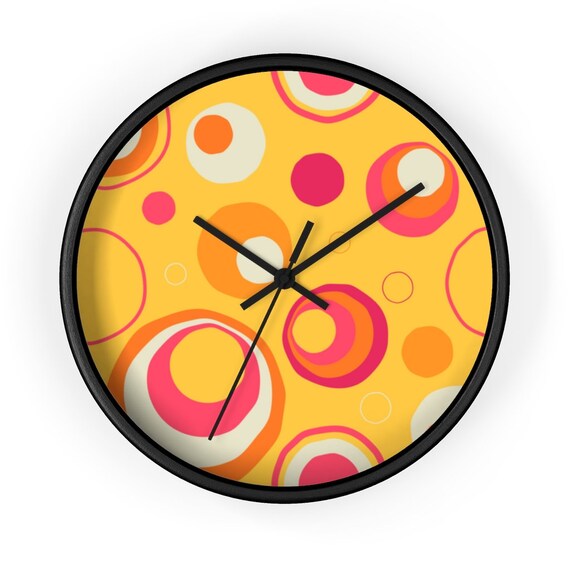 one of a kind clock Art Wall Clock funky clock Groovy Clock Women's ...