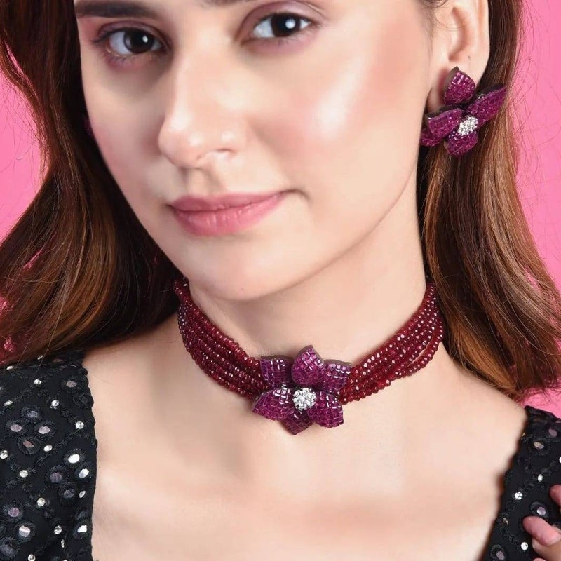 Ruby Invisible Choker - Etsy