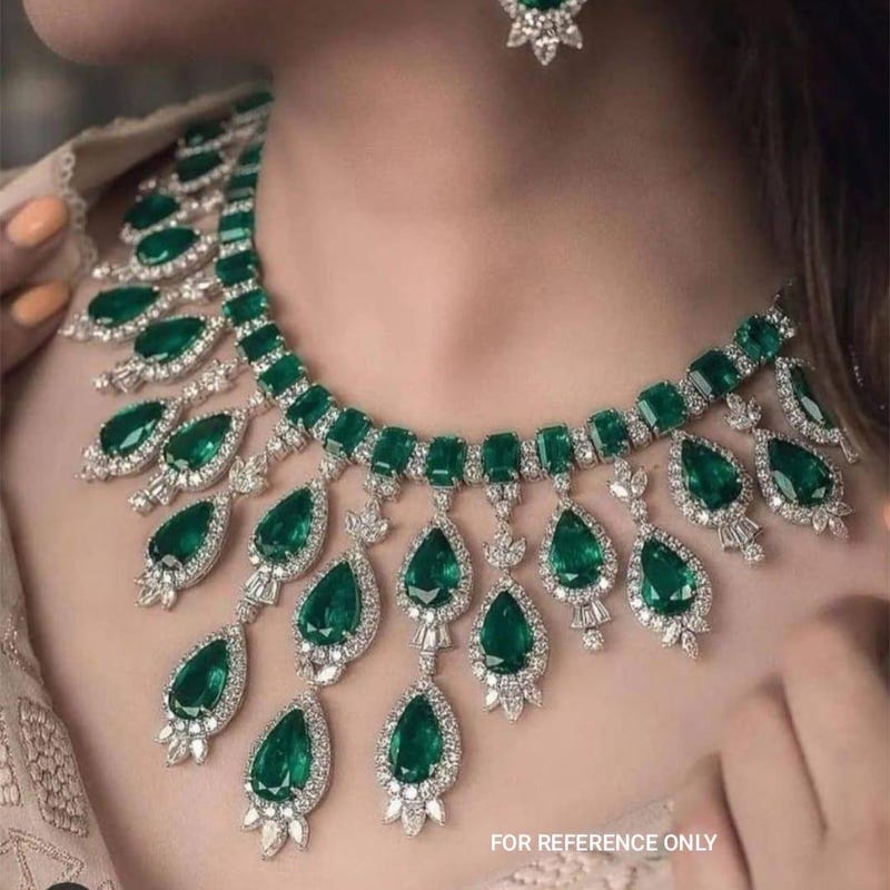 Green Jewellery Sets - Etsy