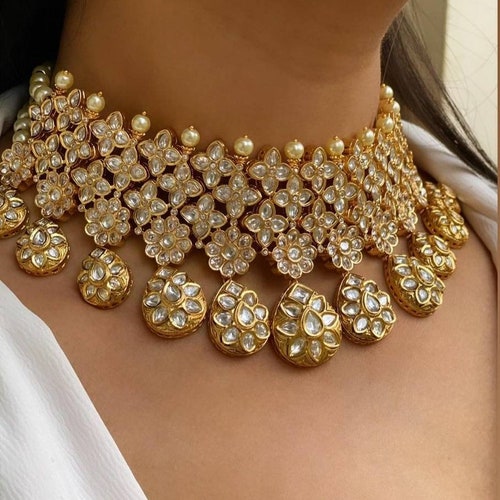 Gold Plated High Quality Uncut Kundan Polki Bridal Kundan - Etsy