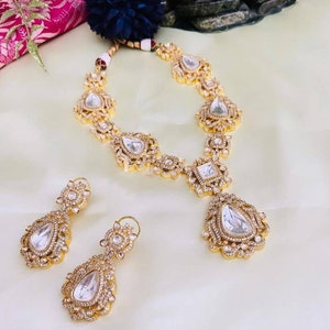 Tyaani Jewelry Inspired Most Premium Quality Gold Plated Uncut Faux ...