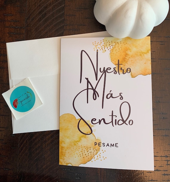 Nuestro Más Sentido Pésame / Our Most Heartfelt Condolences | Etsy