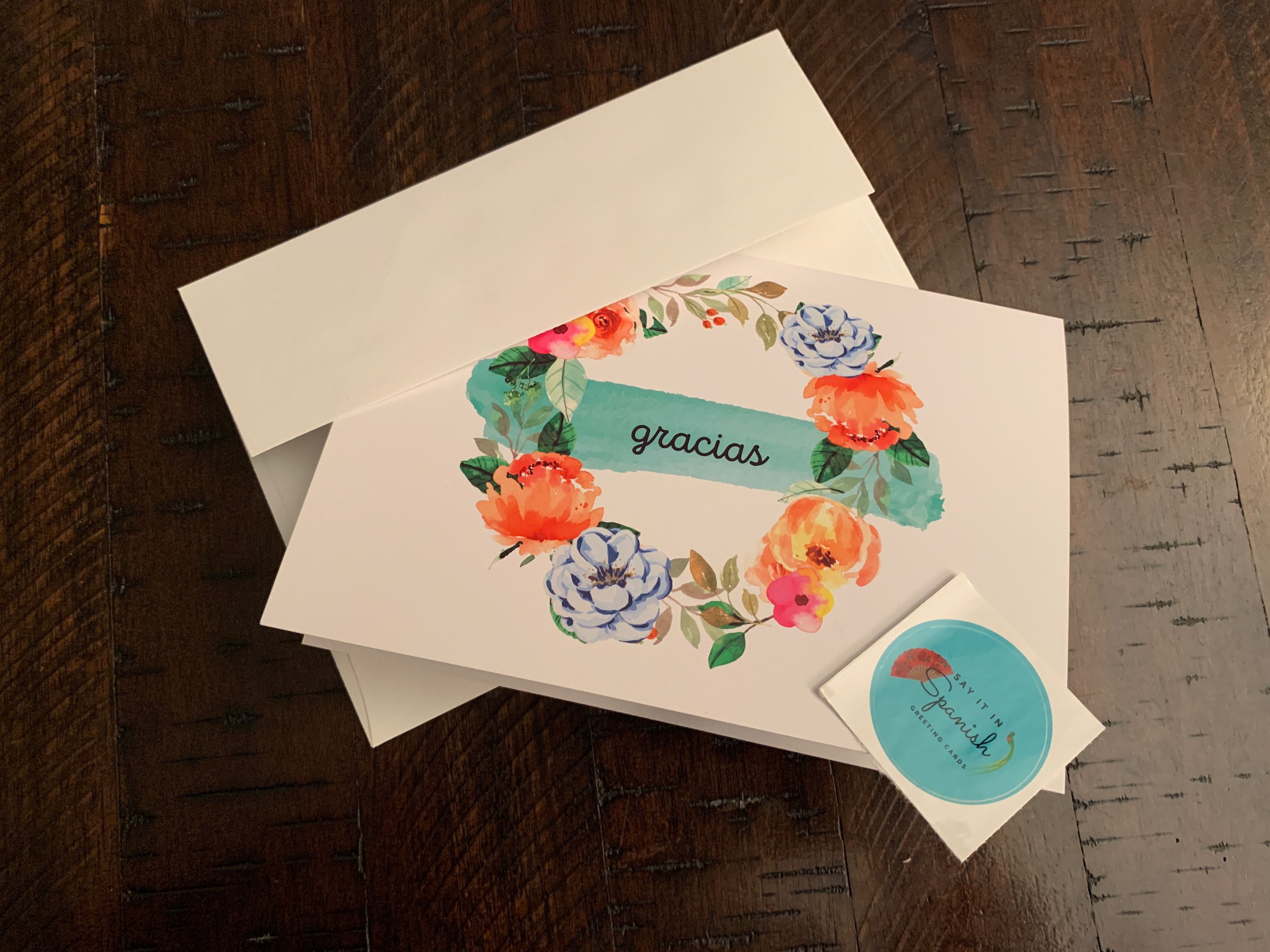 Gracias / Thank You Spanish Greeting Card Custom Made - Etsy