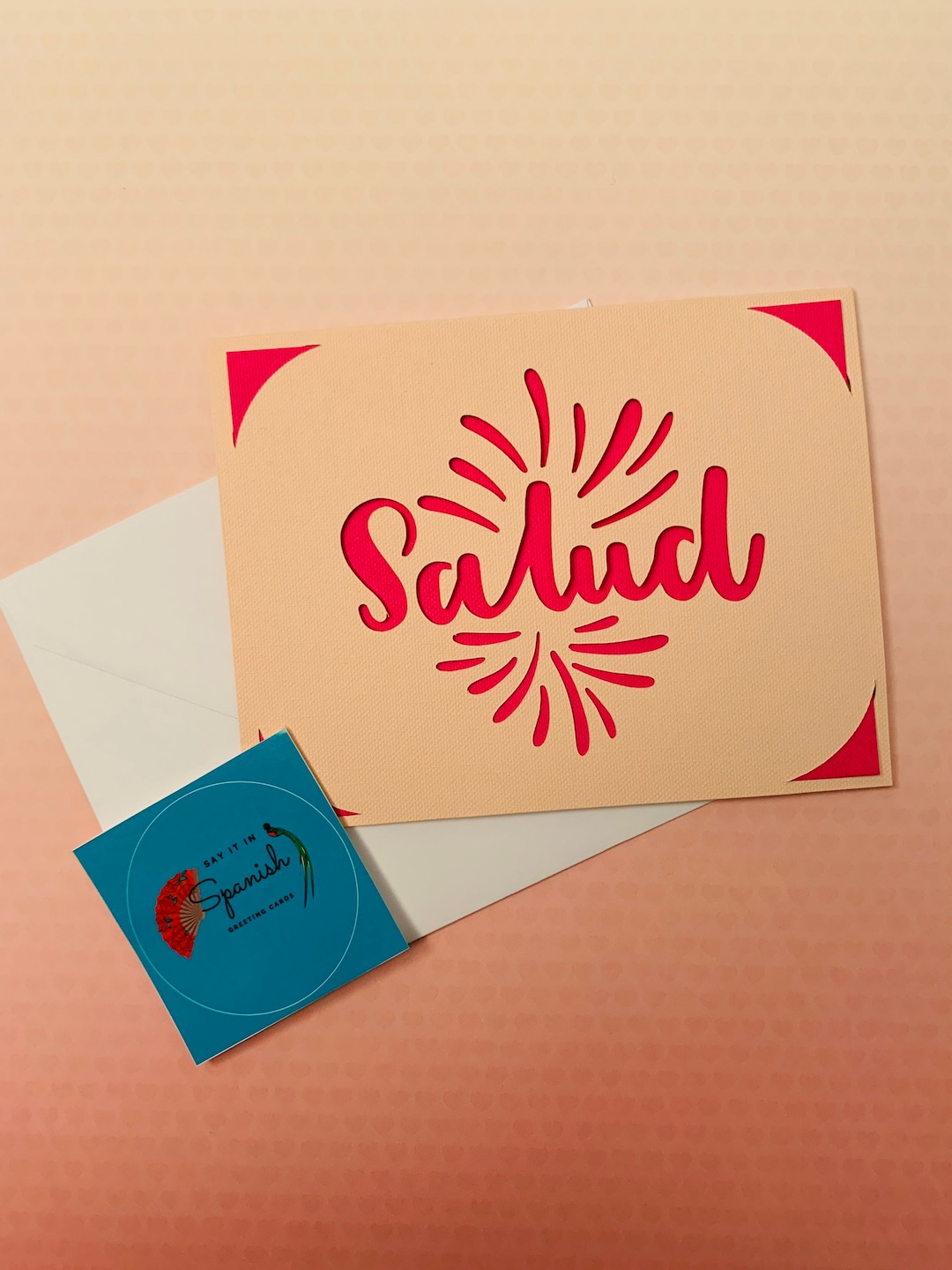 Salud / Health or Cheers - Spanish Greeting Card - Custom Made - 4.25 ...