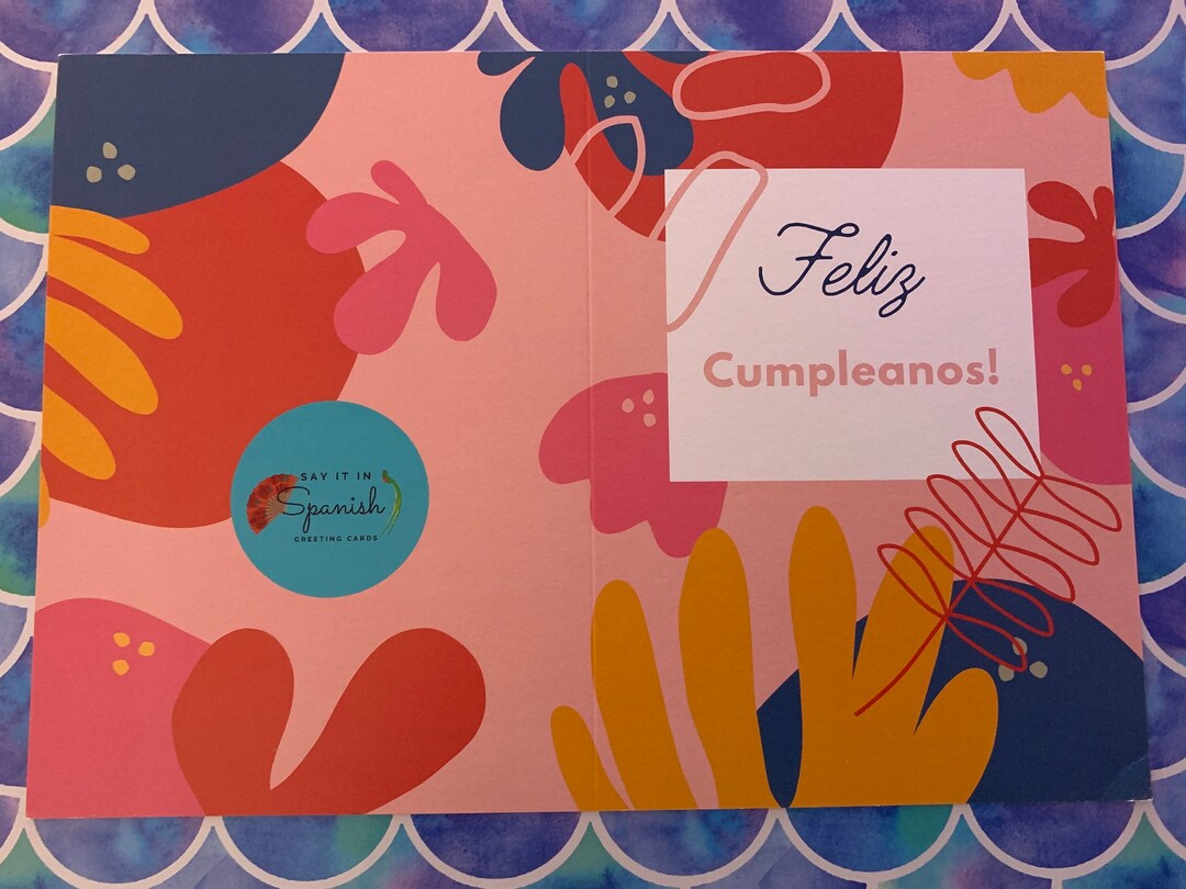Feliz Cumpleanos! / Happy Birthday! - Spanish Greeting Card - Custom ...
