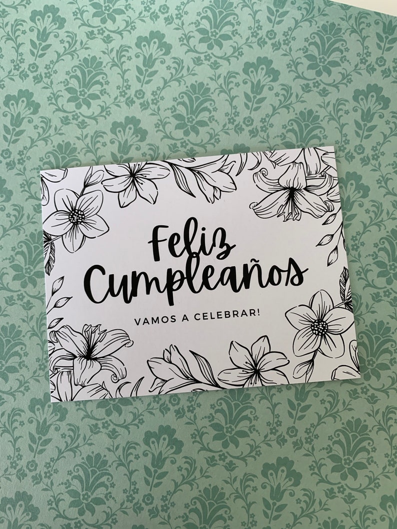Feliz Cumpleaños! / Happy Birthday! - Spanish Postcard / Greeting Car ...