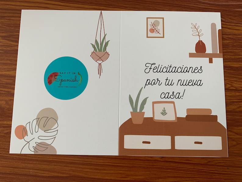 Felicitaciones Por Tu Nueva Casa New Home Greeting Card Custom Made 5x7 ...