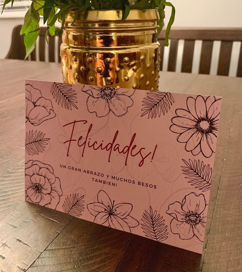 Felicidades / Congratulations Spanish Postcard / Single - Etsy