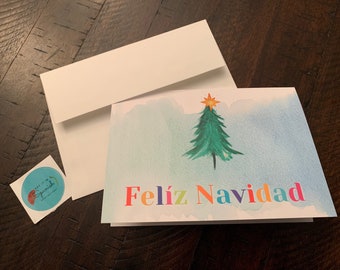 Spanish Holiday Card - Etsy