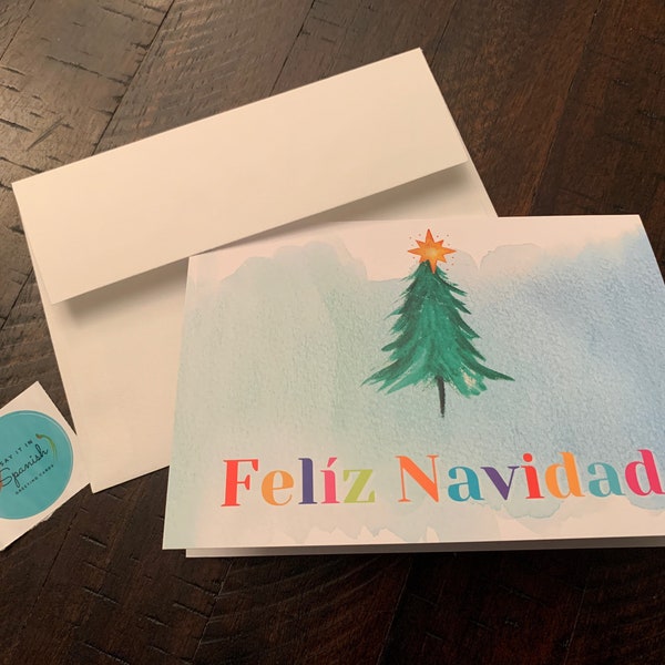 Spanish Holiday Card - Etsy