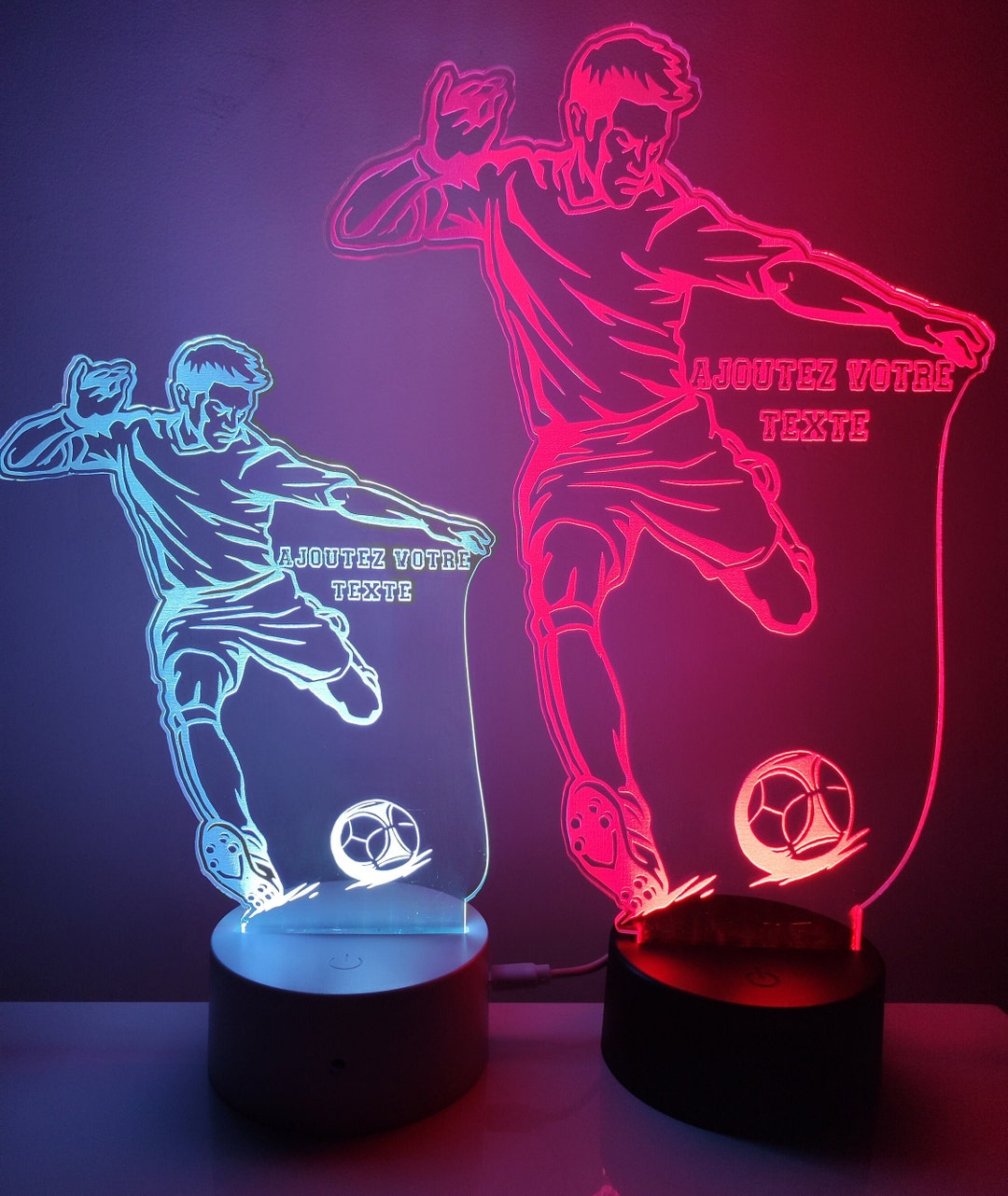 Customizable Football Player Lamp - Etsy