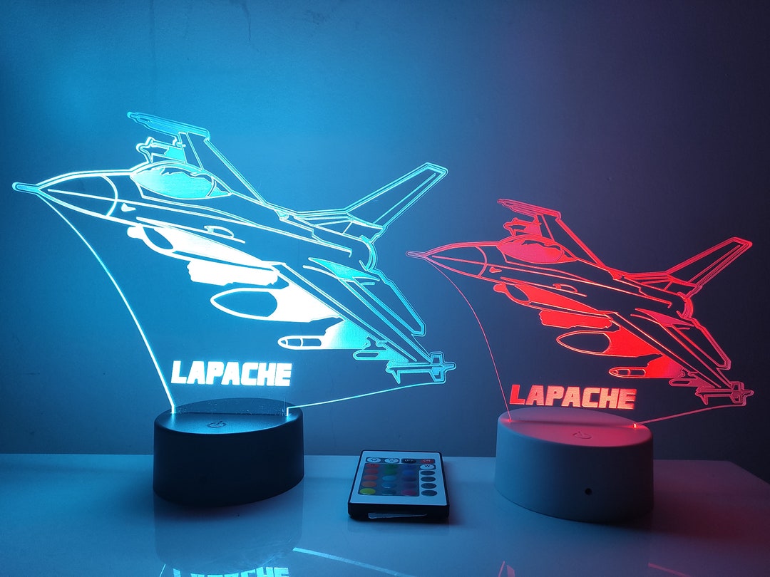 Customizable Fighter Jet Lamp - Etsy