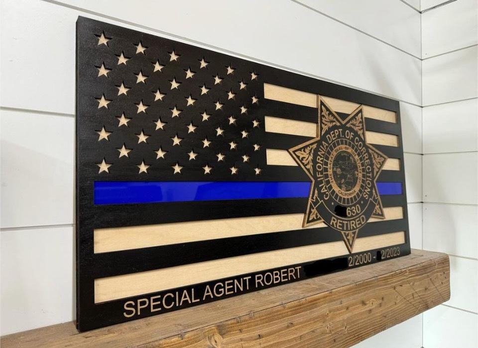 CDCR Badge Flag - Etsy