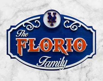 New York Mets Sign | American Flag | Bar Sign | Mancave Sign | Sports ...