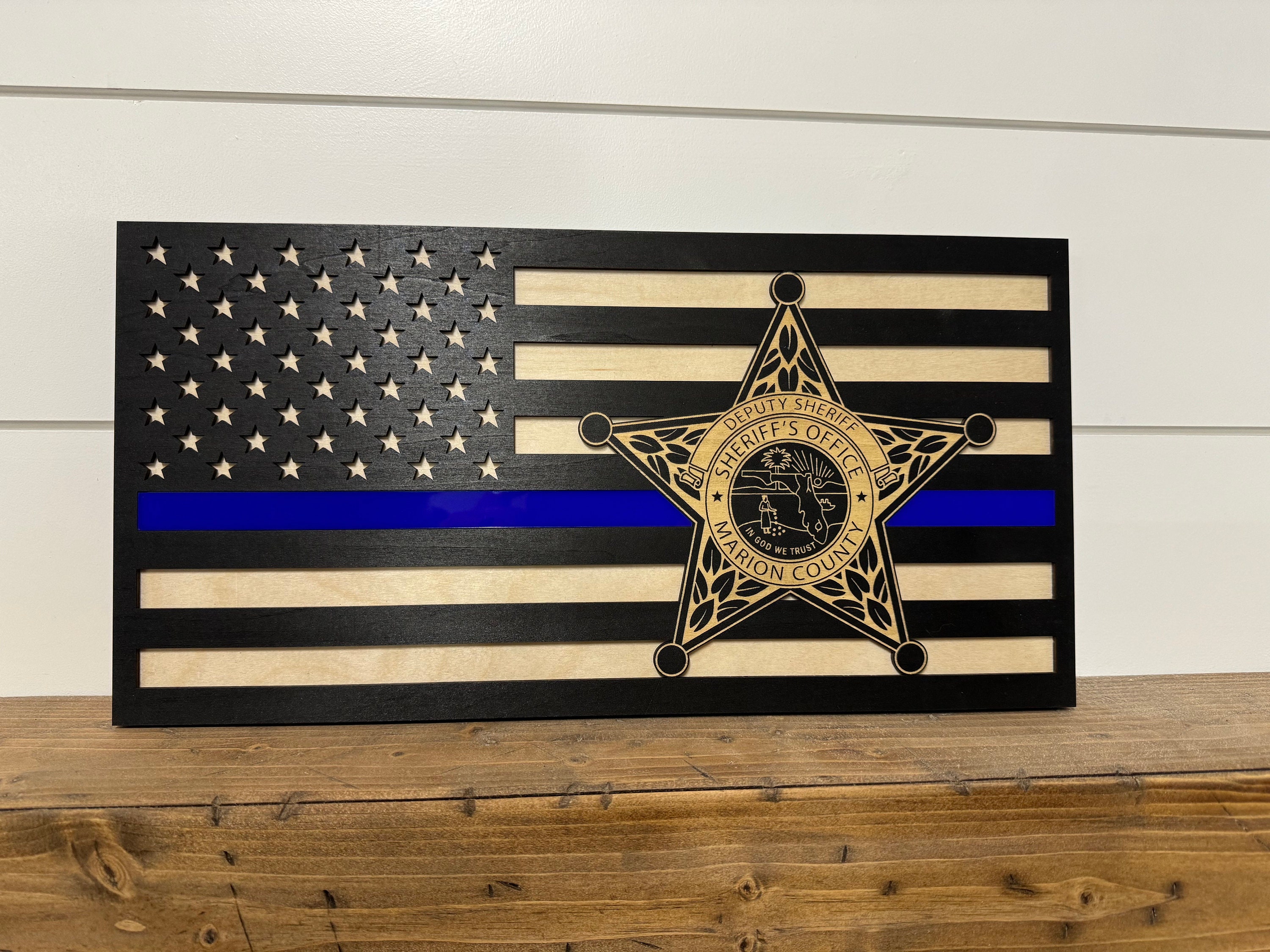 Marion County Sheriffs Department Badge Flag - Etsy