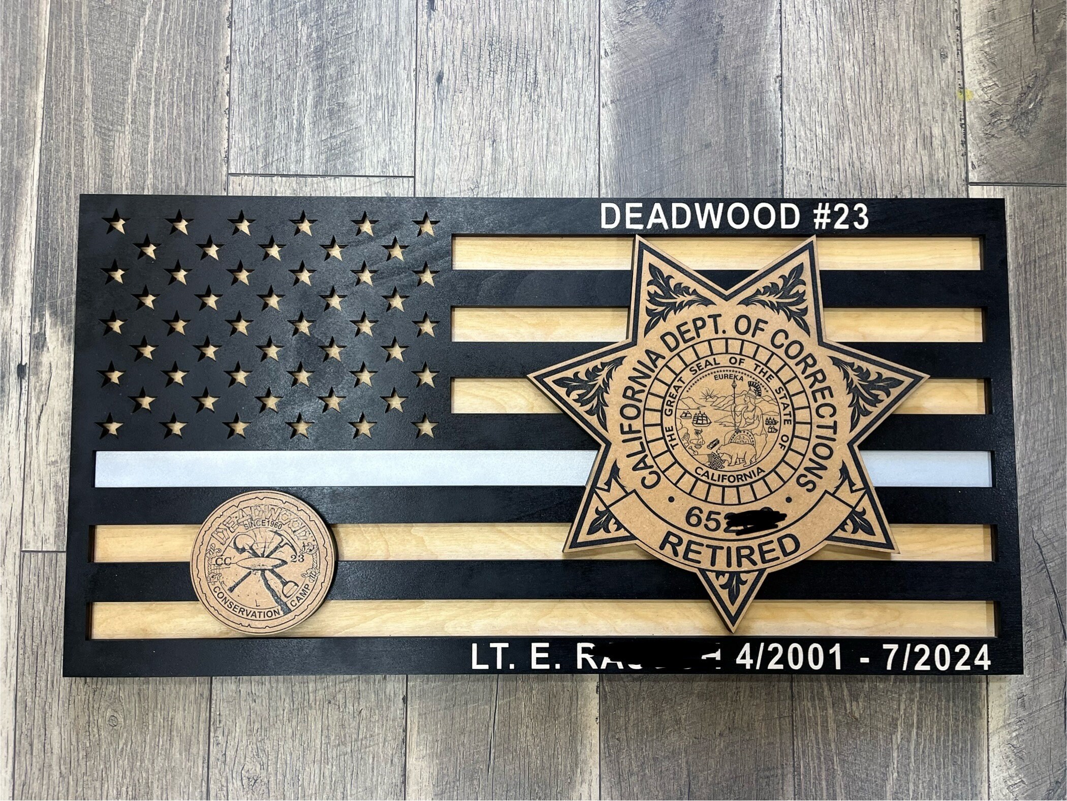 CDCR Badge Flag - Etsy