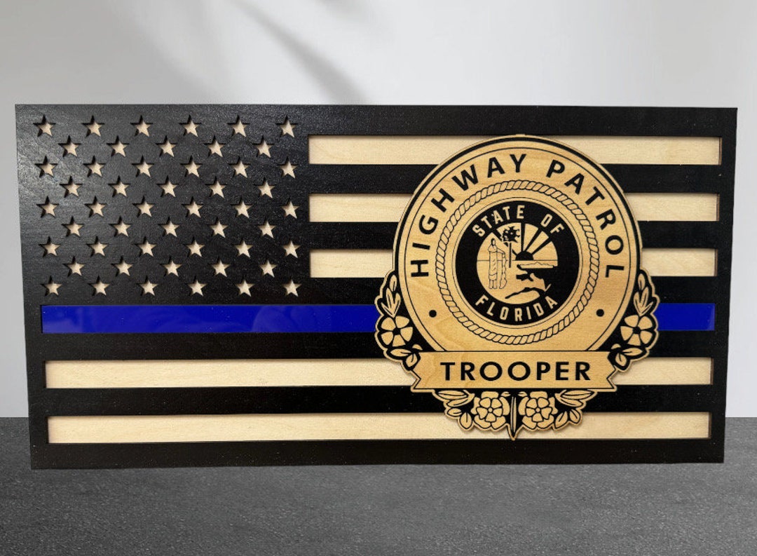 Florida Highway Patrol Badge Flag - Etsy