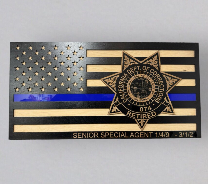 CDCR Badge Flag - Etsy