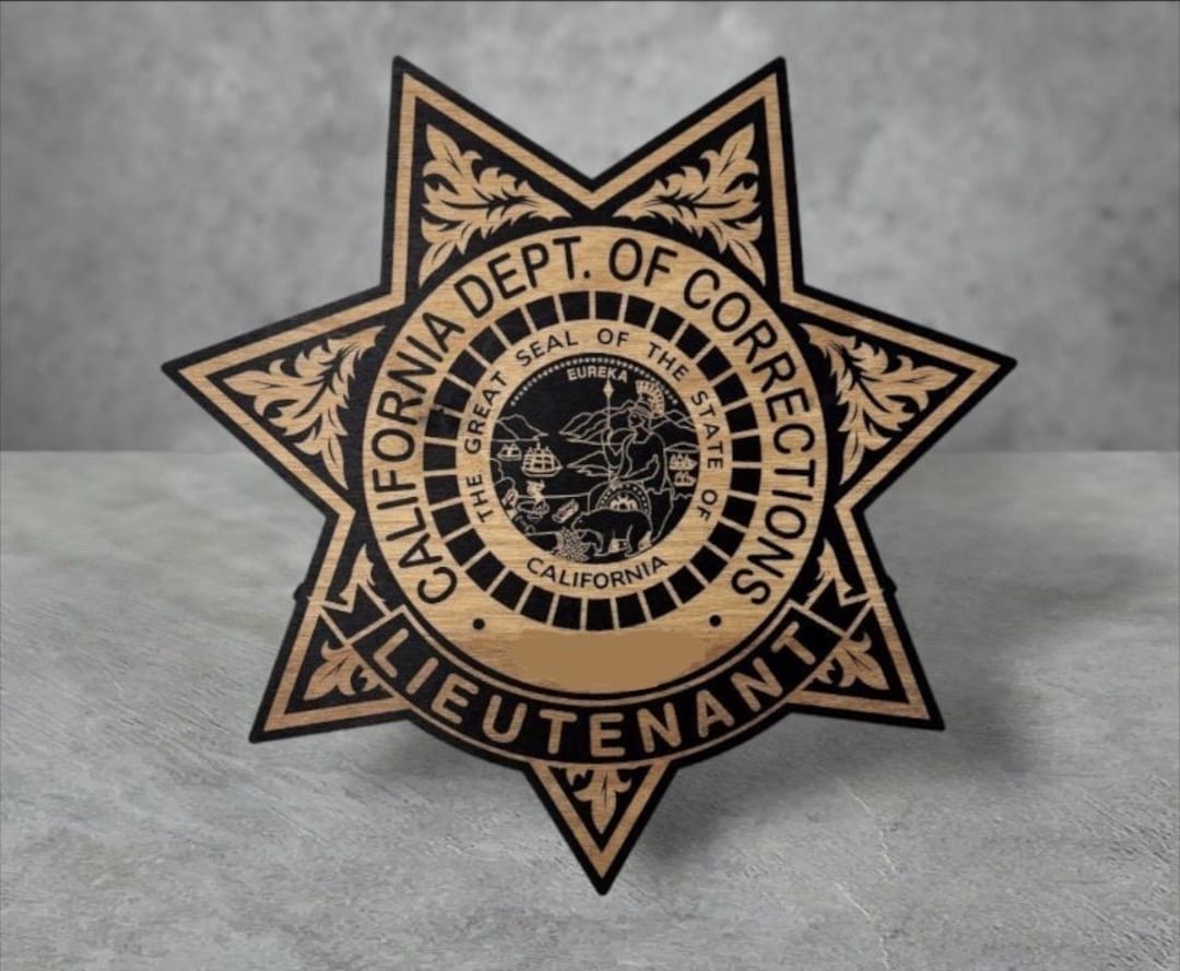 CDC / CDCR Wood Badge - Etsy