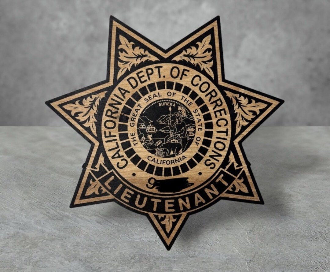 CDC / CDCR Wood Badge - Etsy