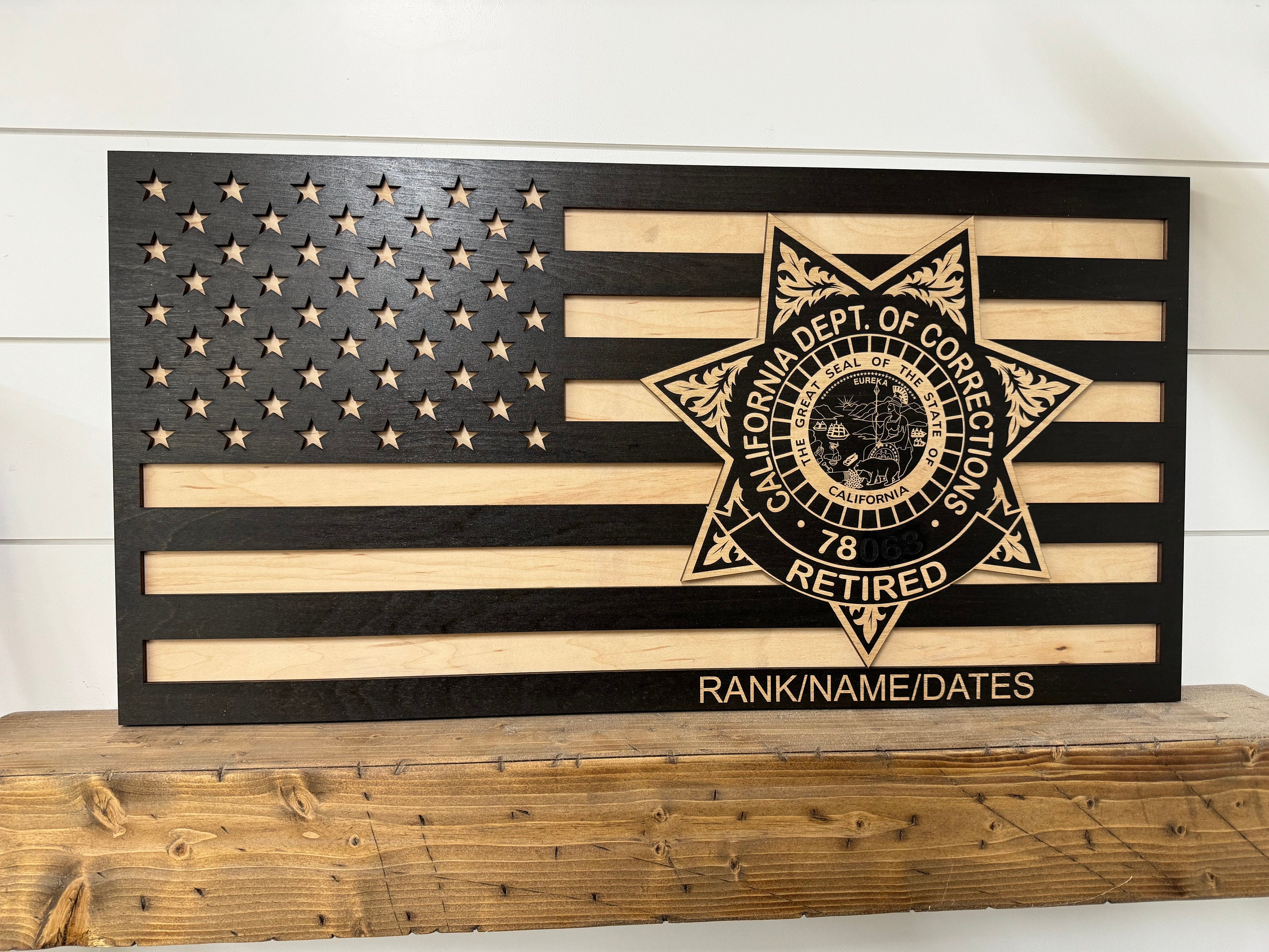 CDCR Badge Flag - Etsy