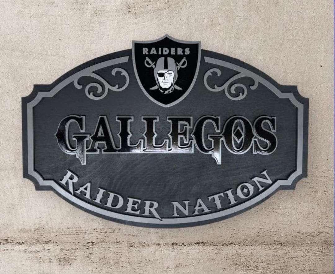 Personalized Raiders Sign - Etsy