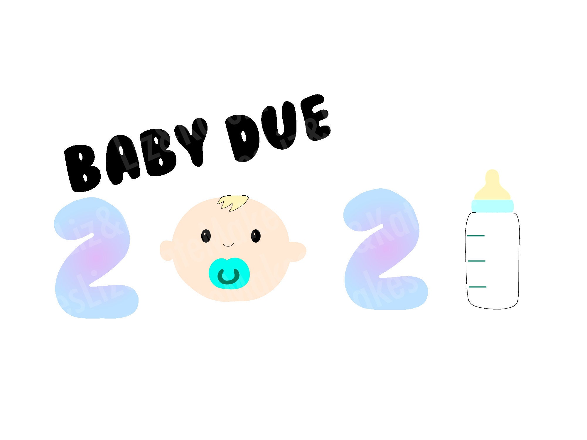 Baby due SVG 2021 Cricut | Etsy