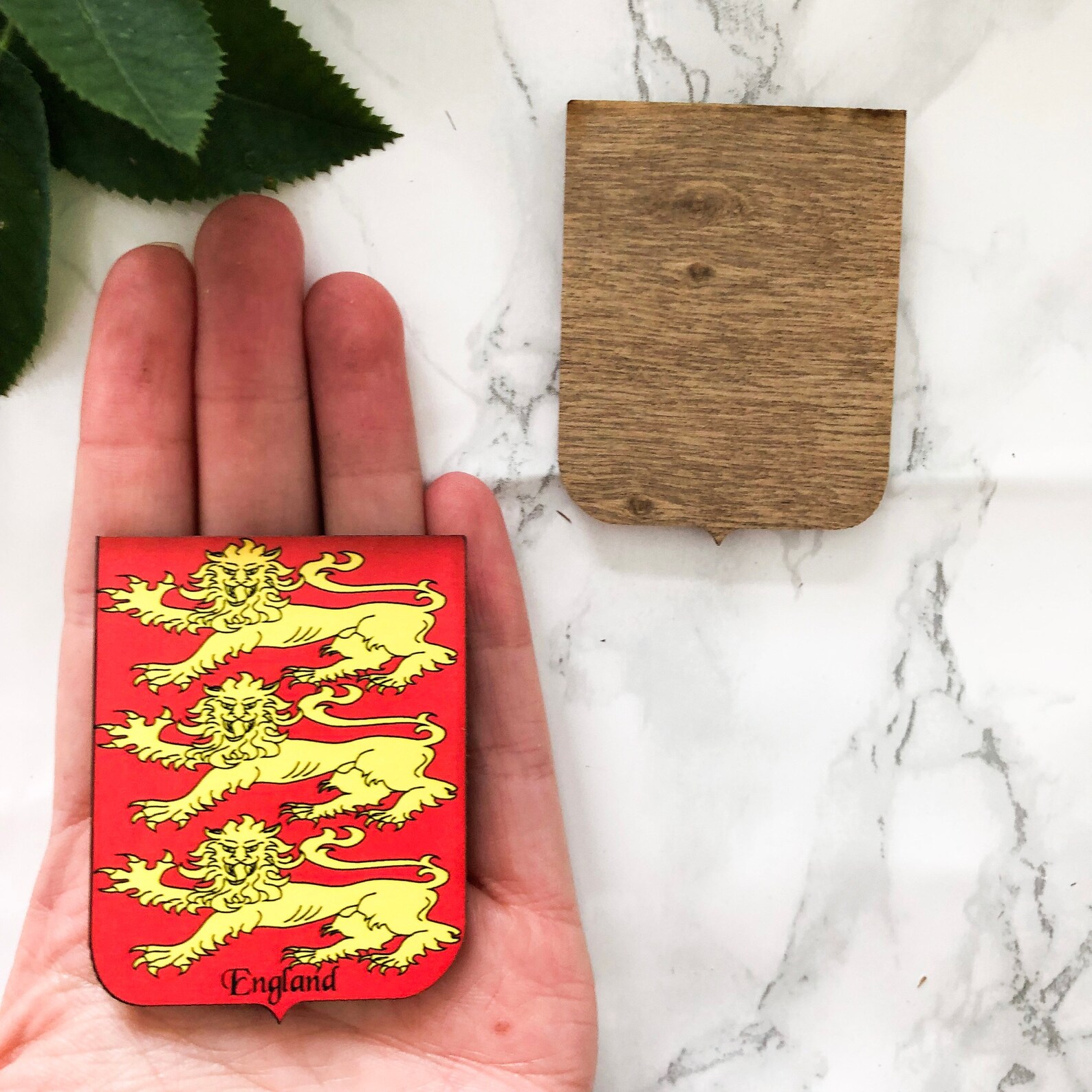 England crest with three lions wooden cutout for crafting and | Etsy