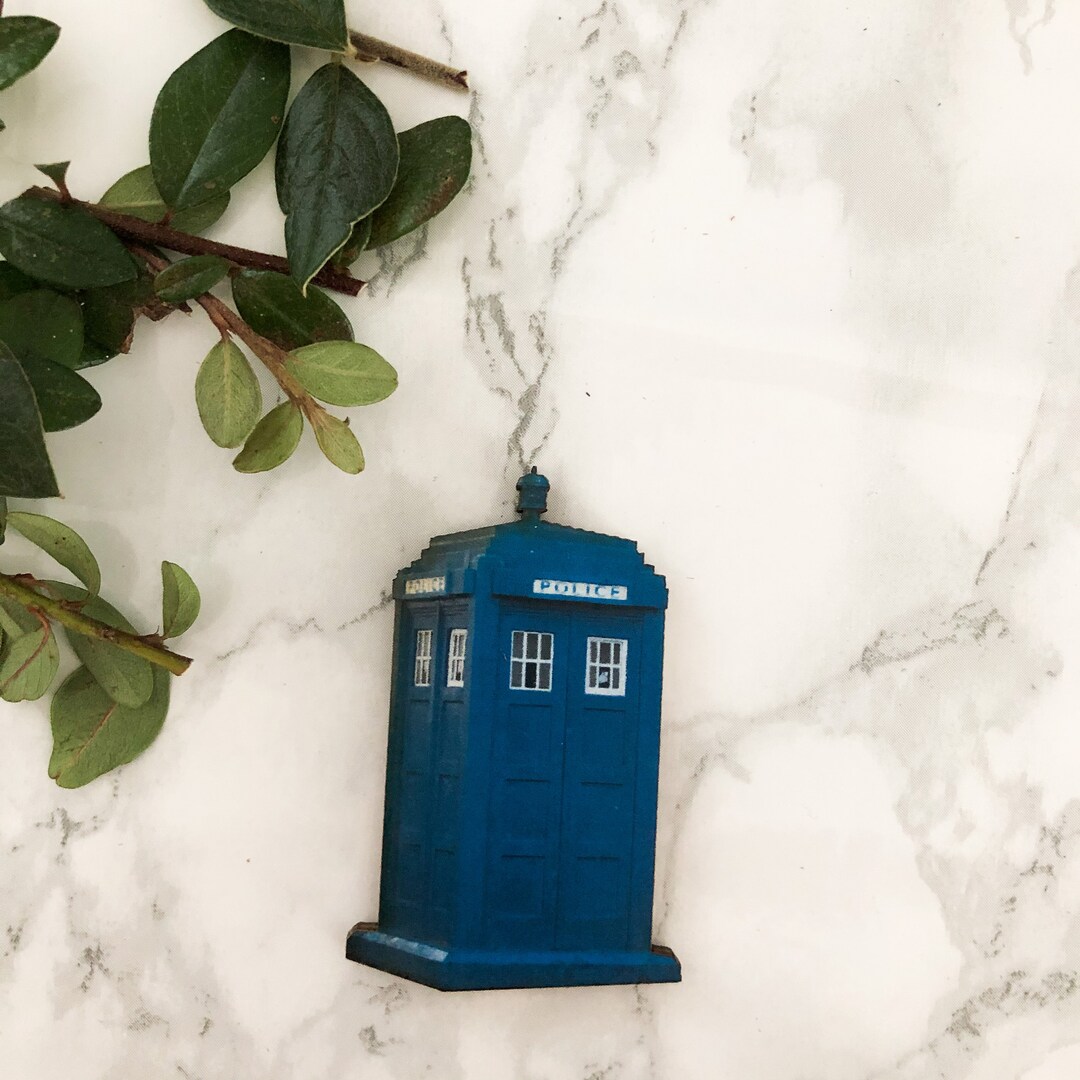British Blue Police Box Wooden Cutout for Crafting and - Etsy