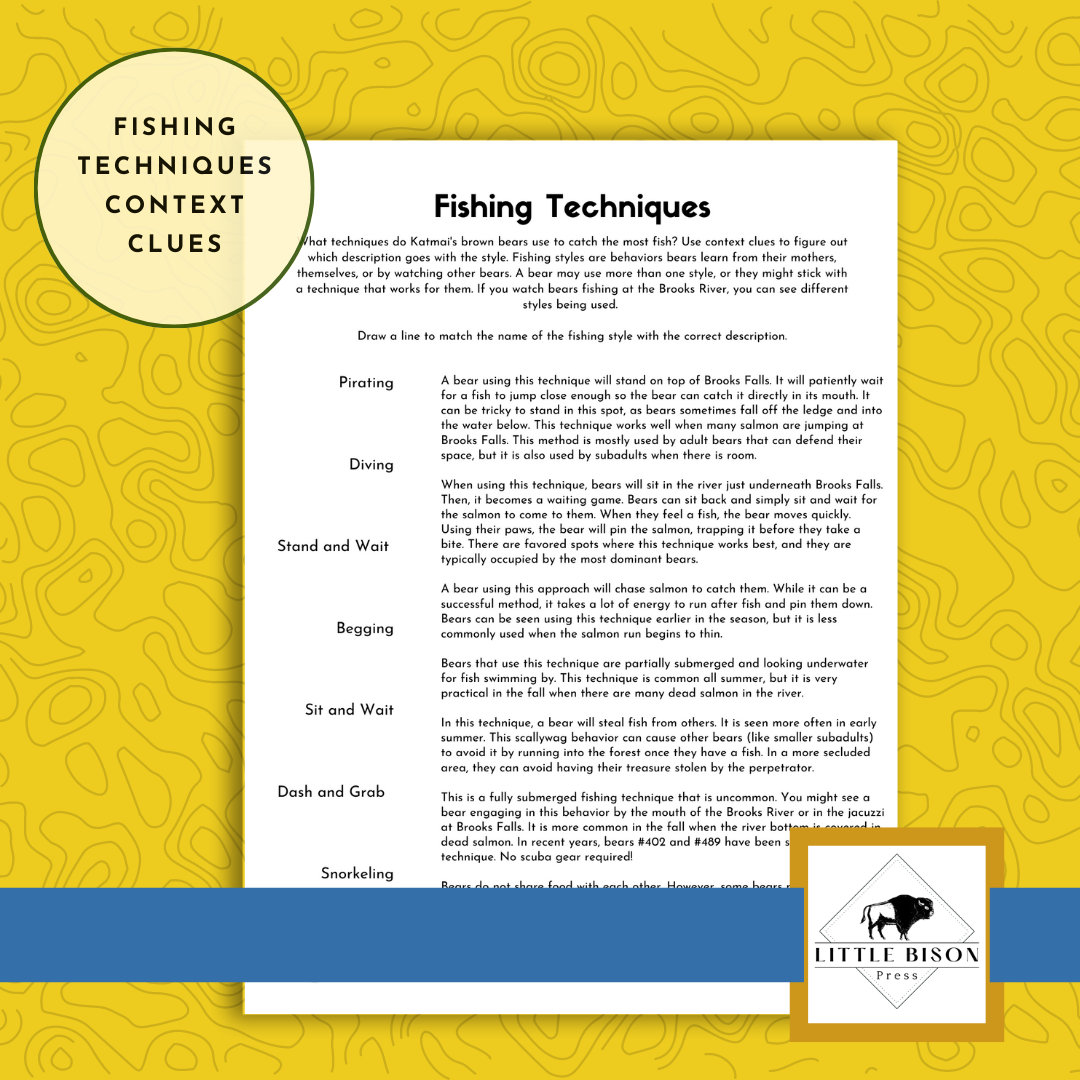 Fat Bear Week Activity Worksheets for Kids - Etsy