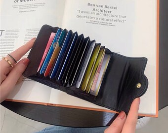 Leather Magic Card Holder - Etsy