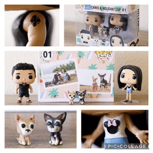 Two Custom Pop Figures + Custom Pop Box, Wedding Cake Toppers ...