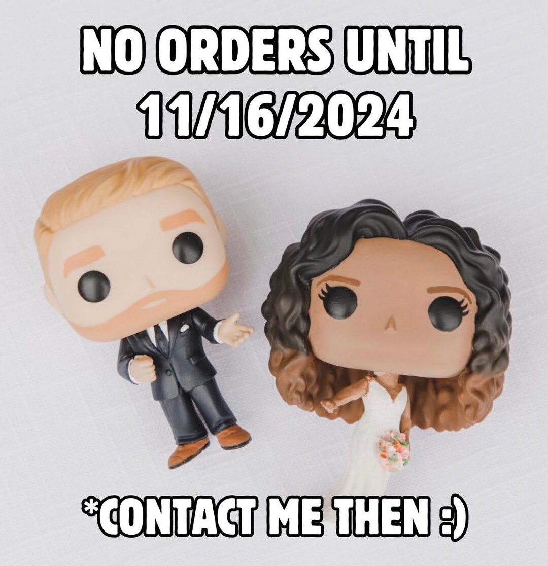 Two Custom Pop Figures Custom Pop Box, Wedding Cake Toppers ...