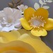 Yellow Daisy Paper Flower Set: Nursery Wall Decor - Etsy