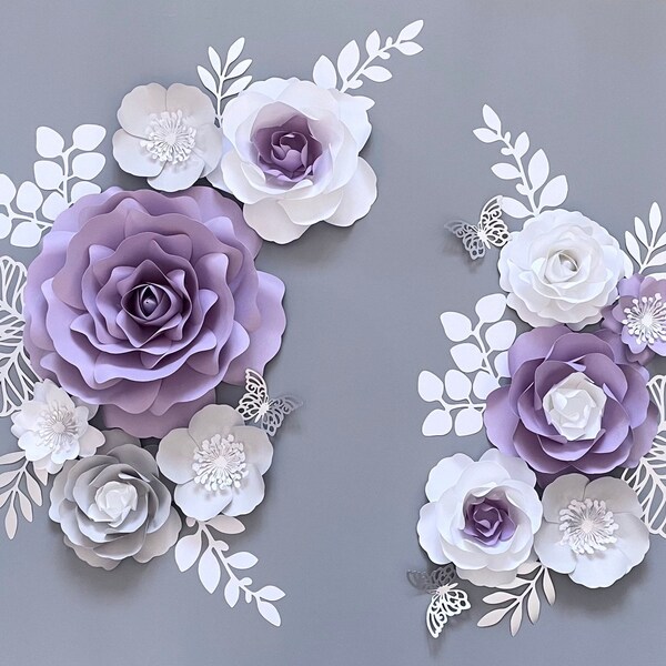 Lilac Paper Flowers - Etsy