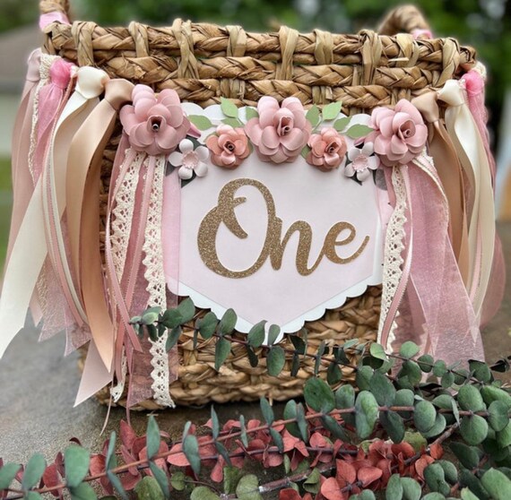 Paper & Party Supplies ONE Banner Cake topper Photo Shoot Birthday ...