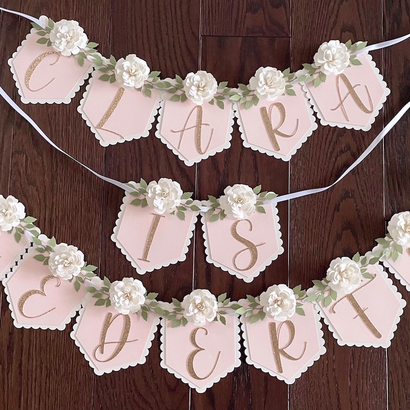 Floral Banner - Etsy