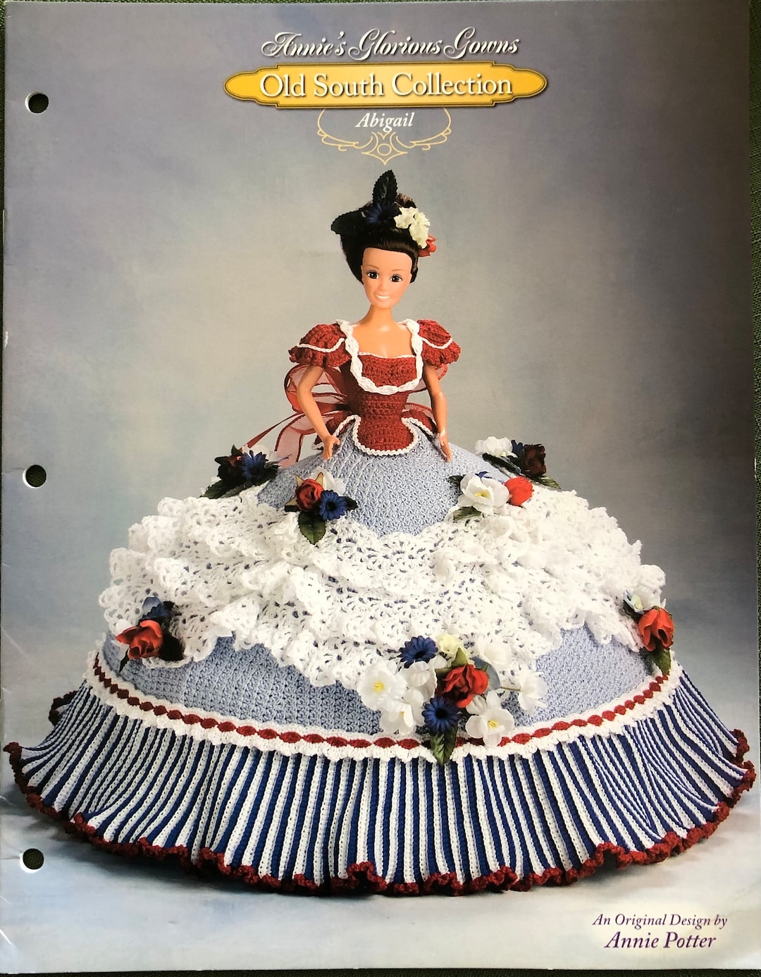 Annie's Attic Potter Crochet Bed Doll Pattern Glorious Gowns “abigail ...