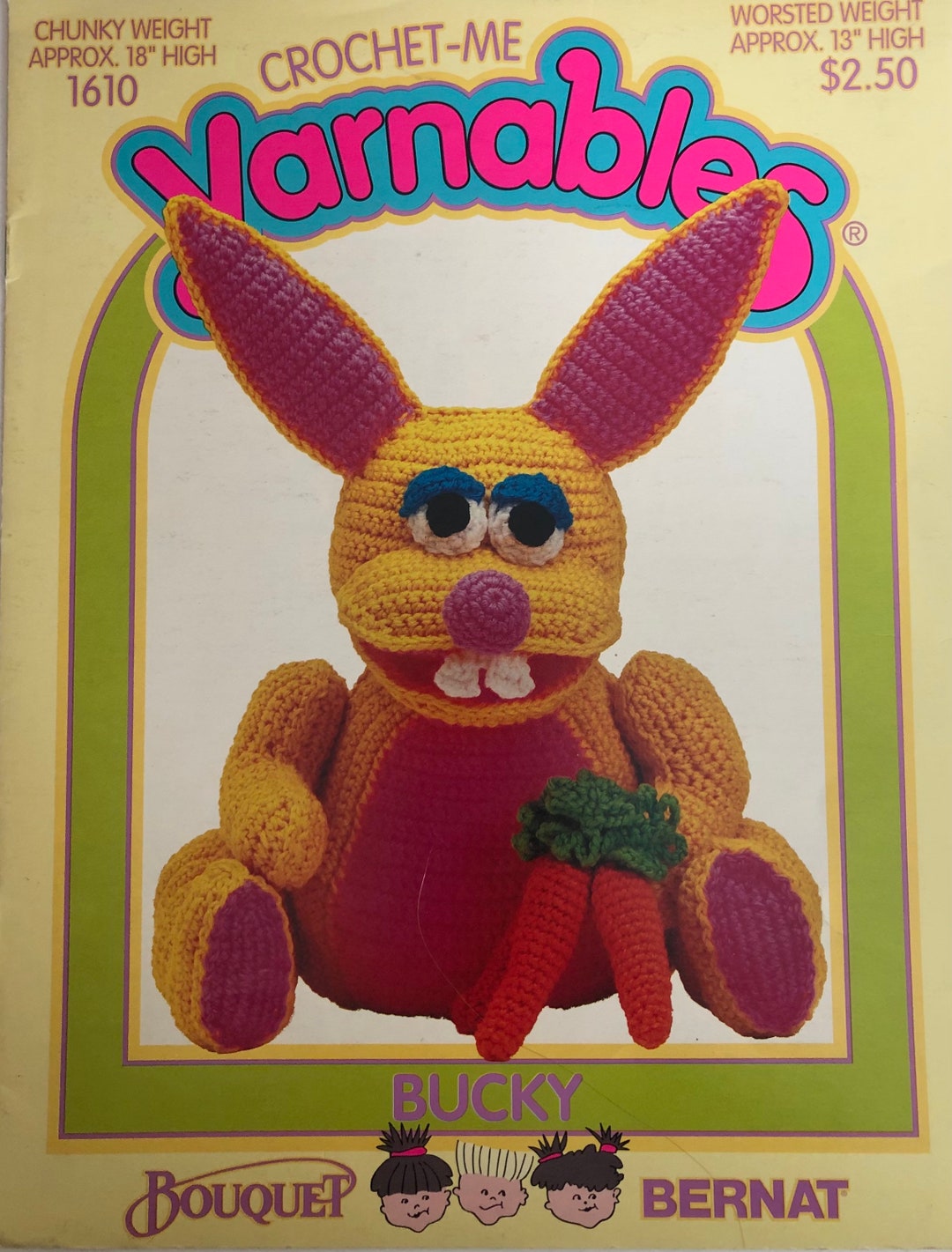 Crochet Me Yarnables Bucky Bunny Crochet Fashion Doll Pattern Original ...