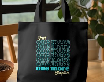 Book Tote Bag Bookish Canvas Tote Bag for Book Lovers Gift Reading Just ...